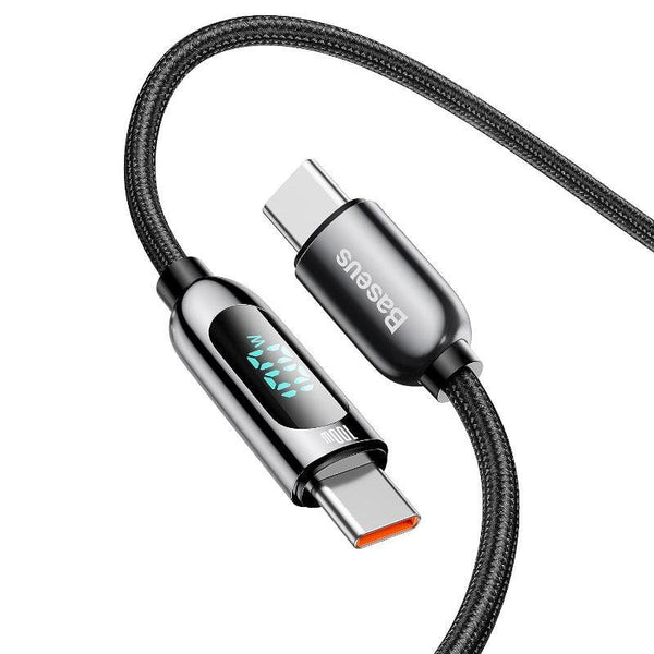 Baseus LED Digital Display 100W USB C to USB C Fast Charger Cable – b.savvi