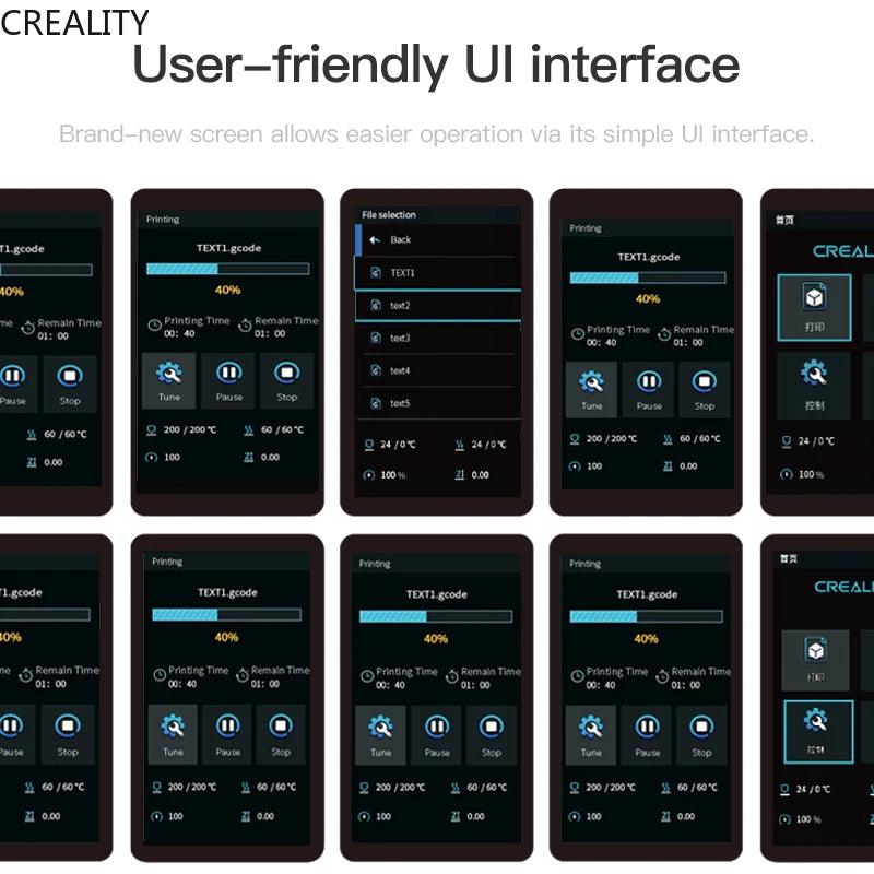 Creality Ender 3 V2 Screen Upgrade Kit Intelligent 4.3-Inch HD Display ...