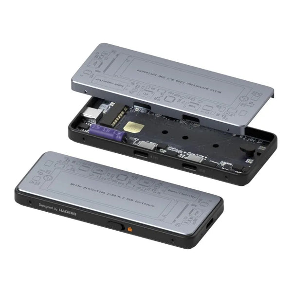 Hagibis M.2 NVMe SSD Enclosure Write Protect USB C 10Gbps Super ...
