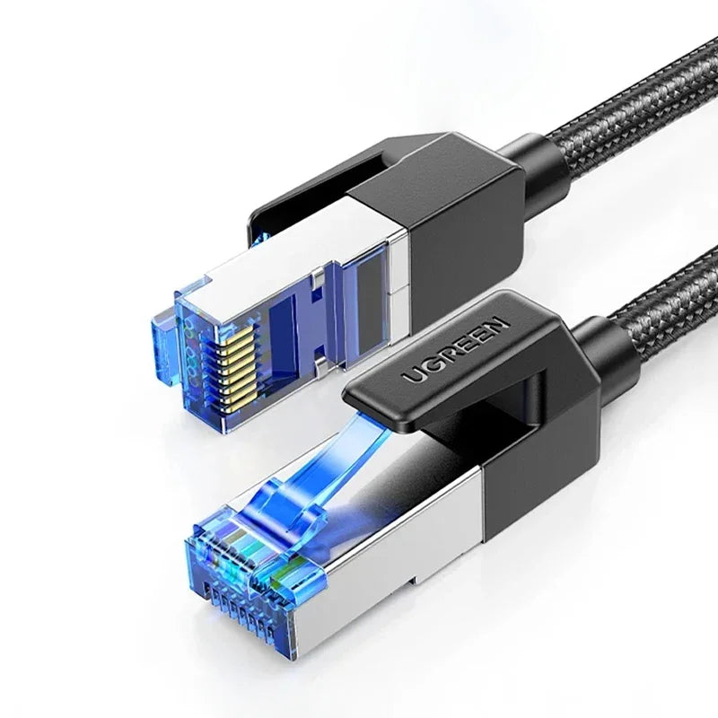Ugreen Cat8 Ethernet Round Braided Cable RJ45 40Gbps Network – b.savvi